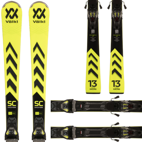 NARTY VOLKL RACETIGER SC Yellow + Marker VMOTION 12 GW 2024 | Narty Kraków